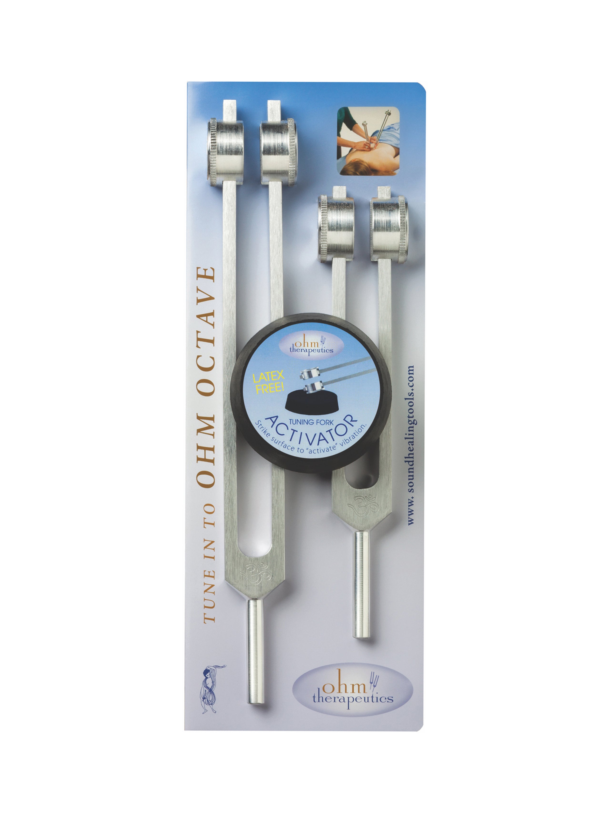 Tuning Fork - Ohm Octave Set - 136.1 & 68.05 hz | ot02 | Shamans Market