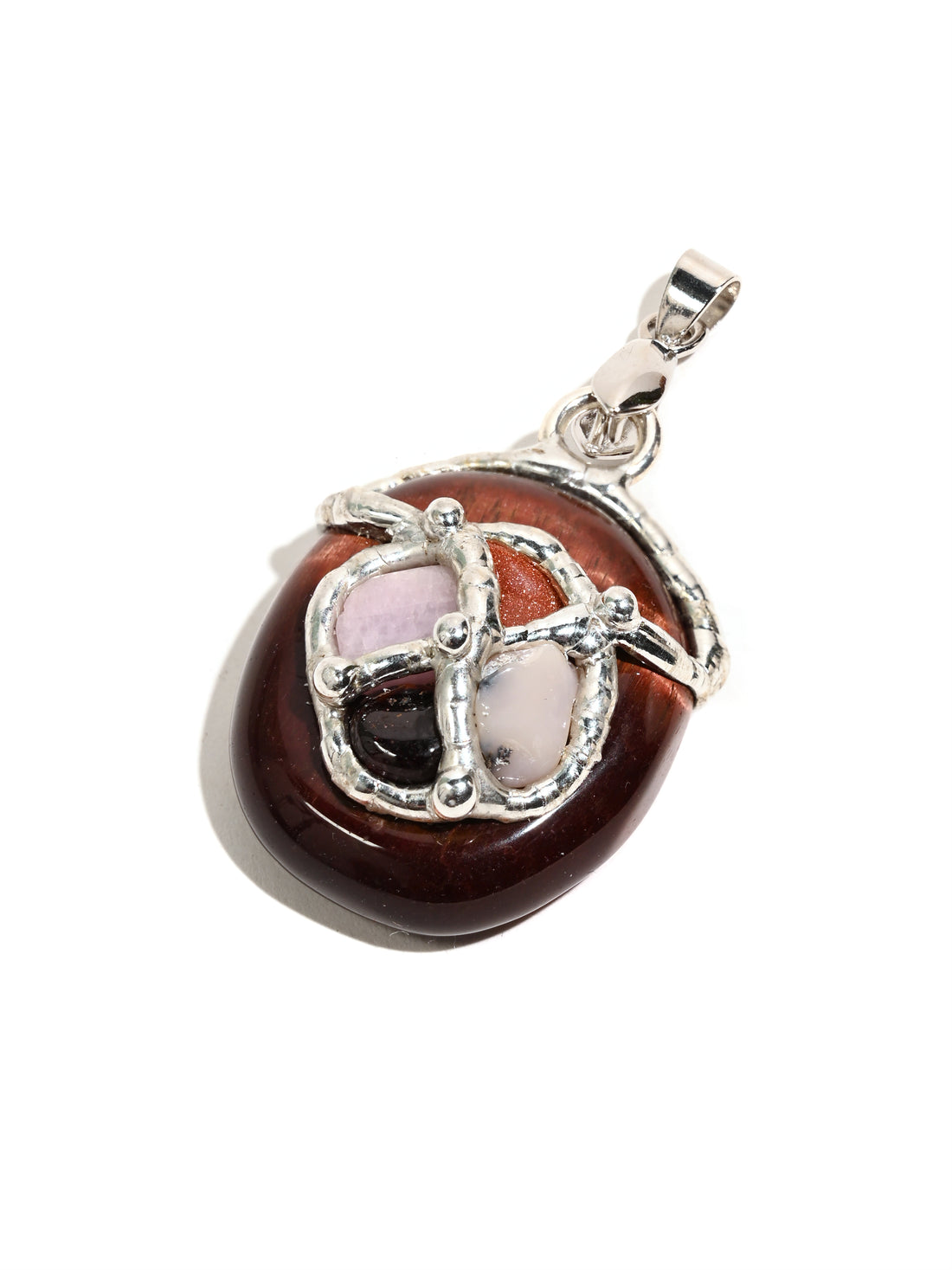 The Lovers Gem Drop Pendant | js32-AG52 | Shamans Market