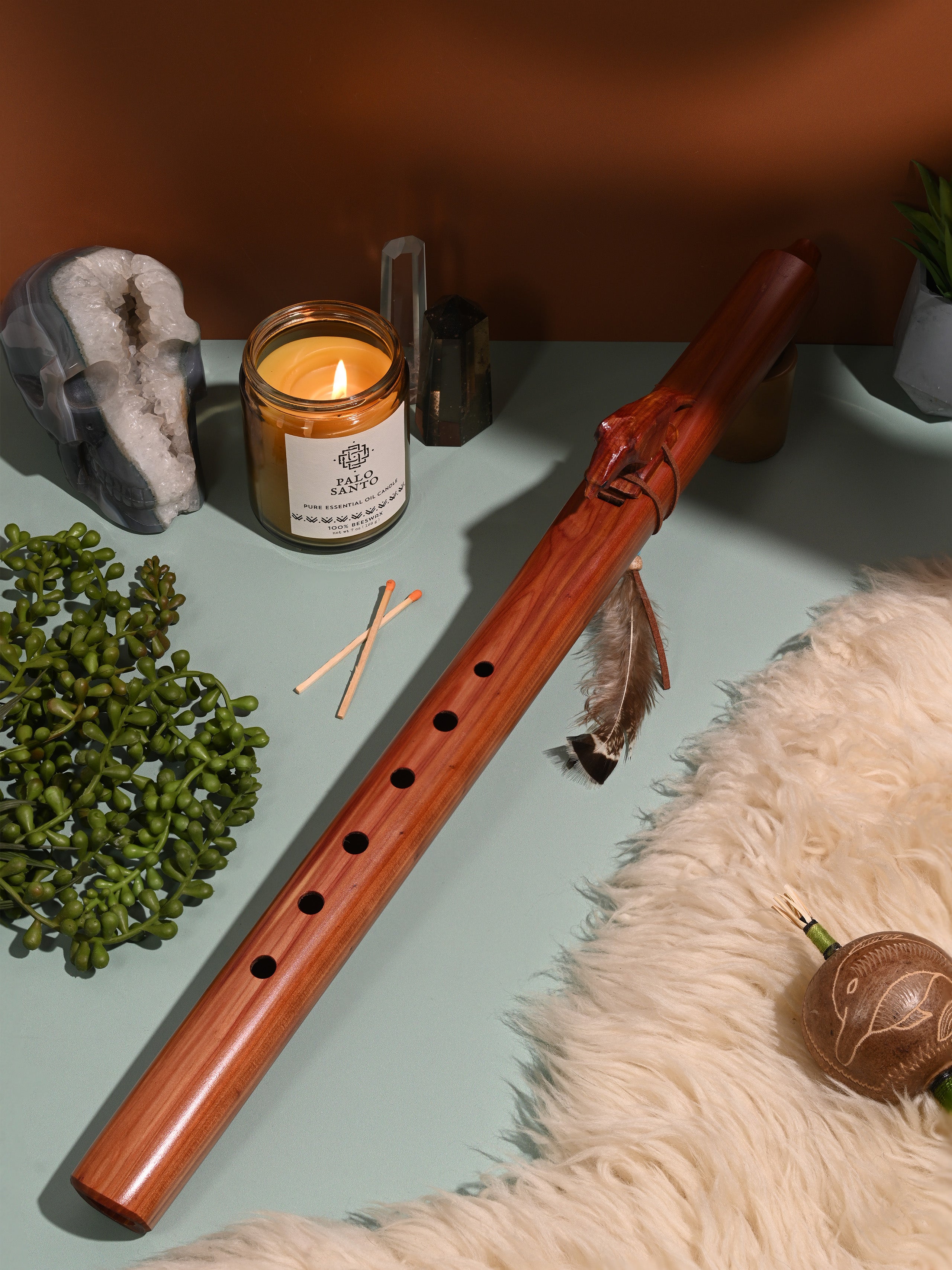 Native American Made Cedar Flute | mm0209-Eagle-E | Shamans Market