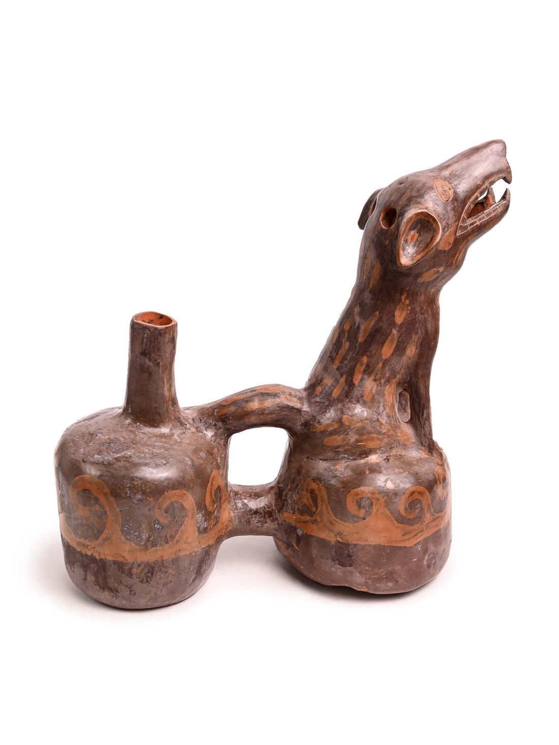 Huaco Silbador-Peruvian Whistling Vessel - The Howling Fox | mmwv052 ...