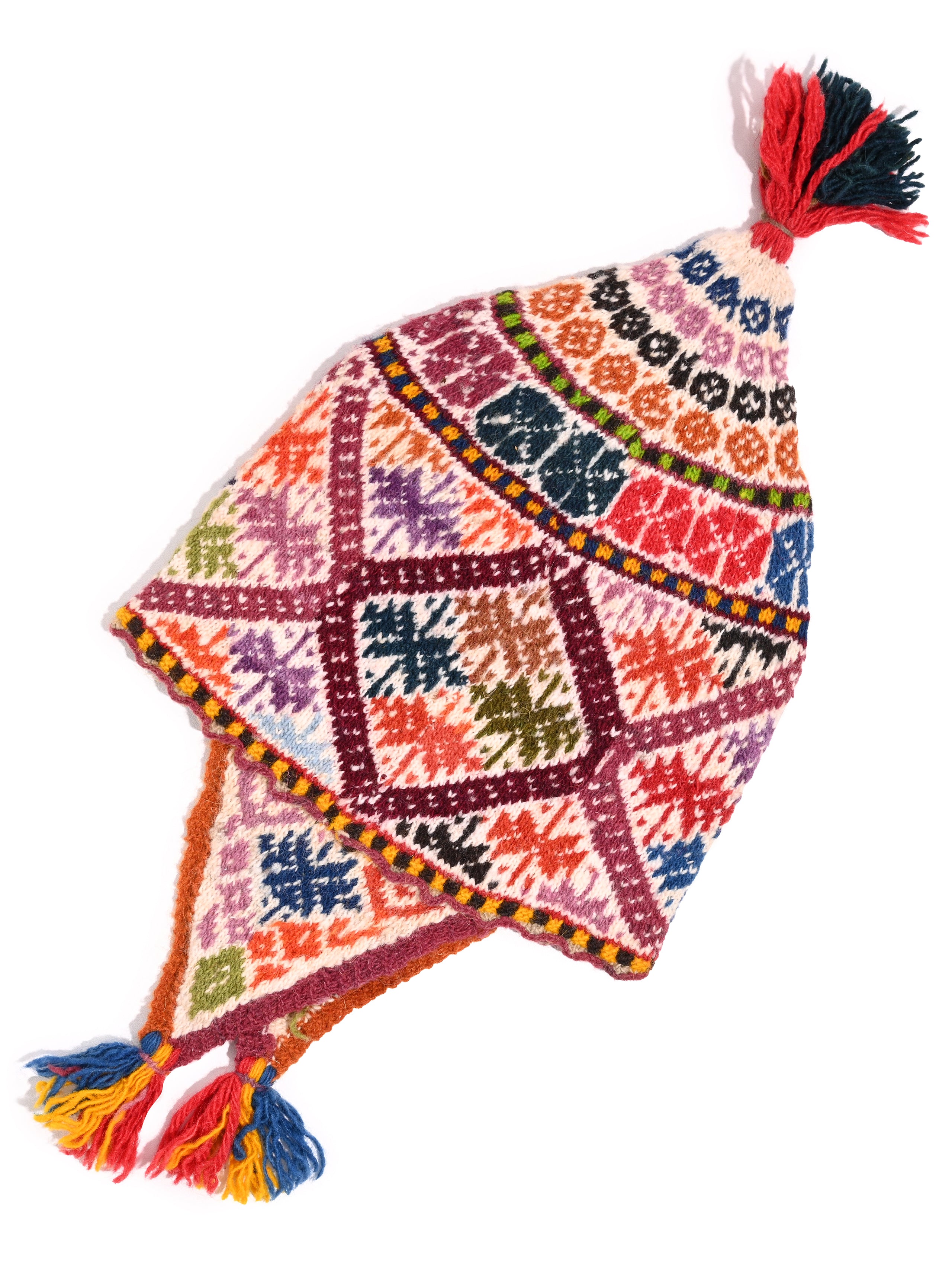 Q'ero Alpaca Blend Knit Chullo Cap | txh0055 | Shamans Market