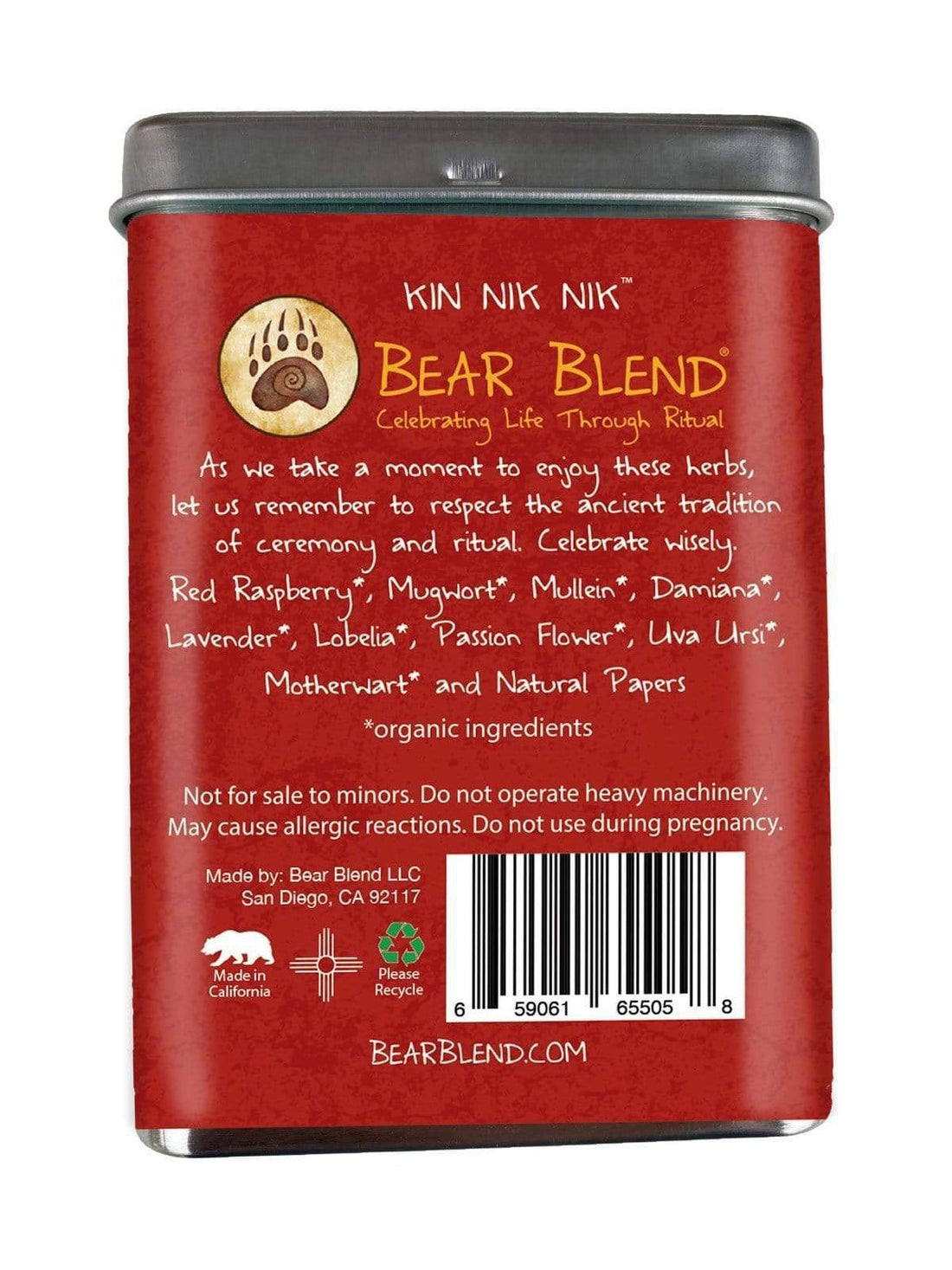 Bear Blend Organic Smoke Blend - Kin Nik Nik | so003-Rolliez | Rolliez ...