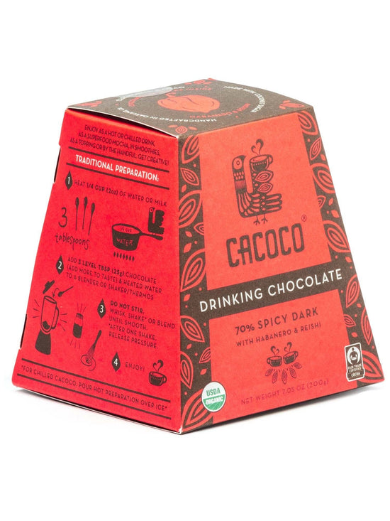 Cacoco Ceremonial Drinking Chocolate - 70% Spicy Dark | af79 | Shamans ...