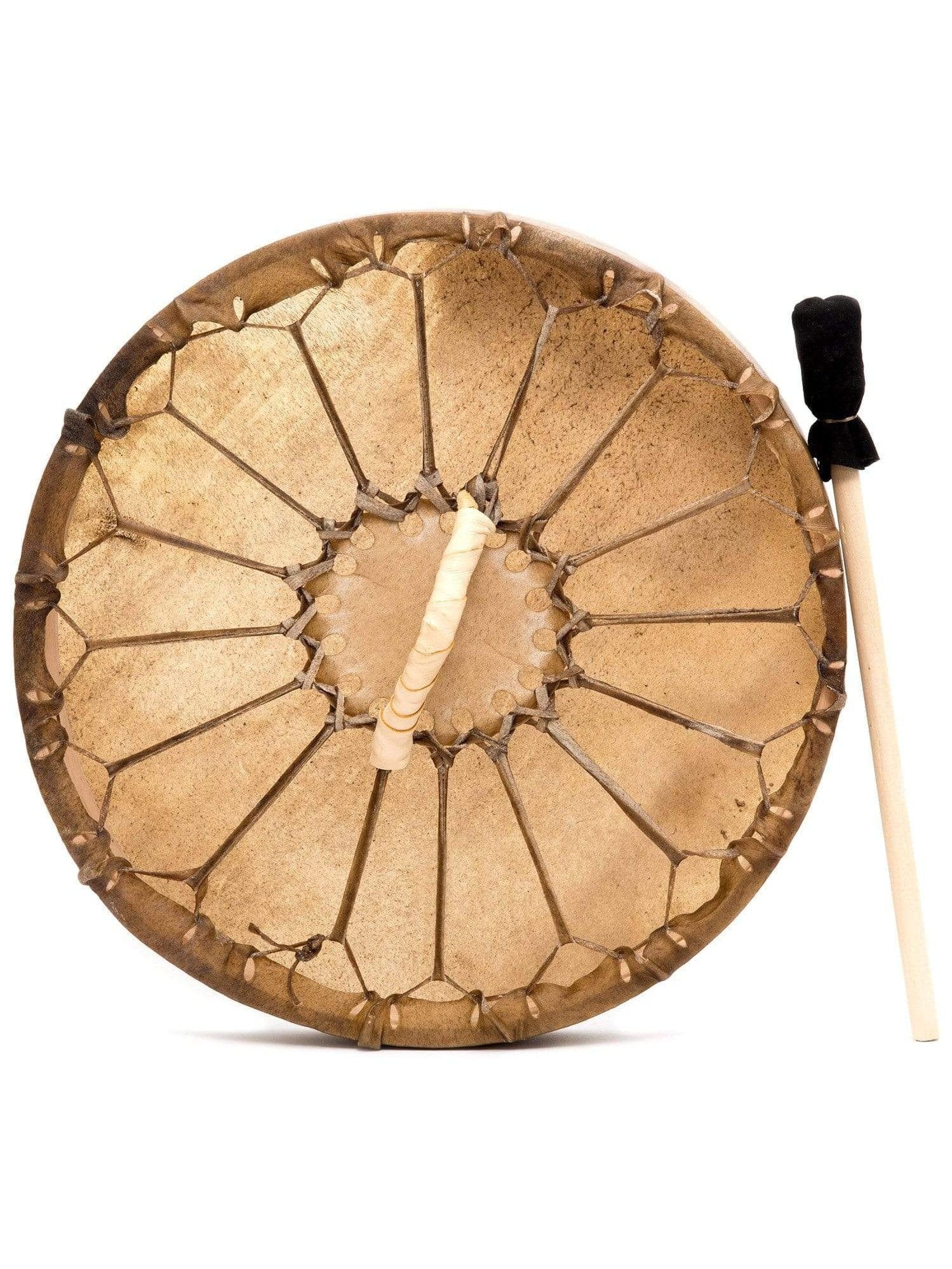 Native American-Style Elk Rawhide Drum | mmhd-08-18 in | 18 in ...