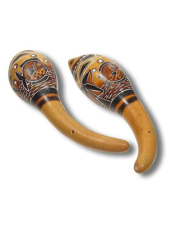 Peruvian Carved Gourd Rattle - Medium | mm82-007M | Shamans Market
