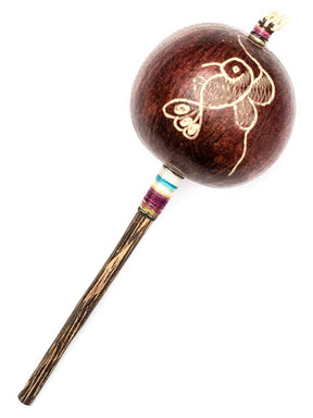 Peruvian Amazon Gourd Rattle - Hummingbird | mmr026-Small | Shamans Market