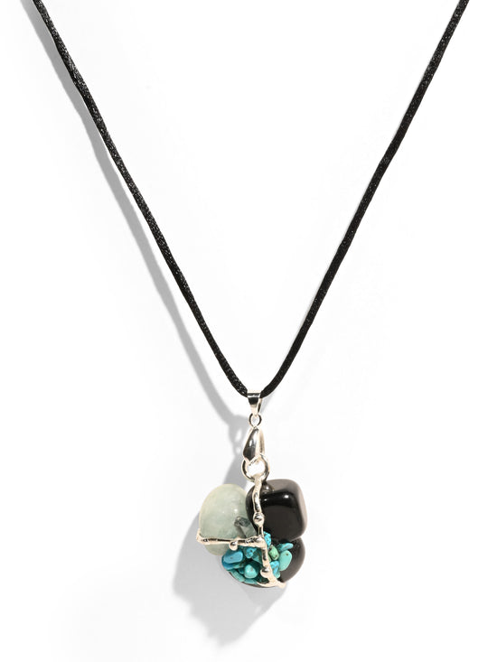 Keep Me Safe Gemstone Amulet Pendant | js26-AM48 | Shamans Market