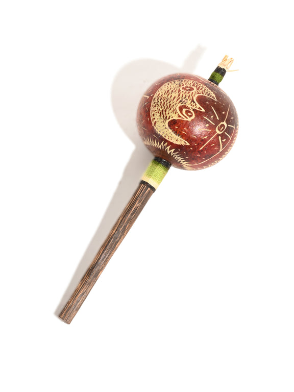 Peruvian Amazon Gourd Rattle - Moon/Sun with Rays | mmr005-Small ...