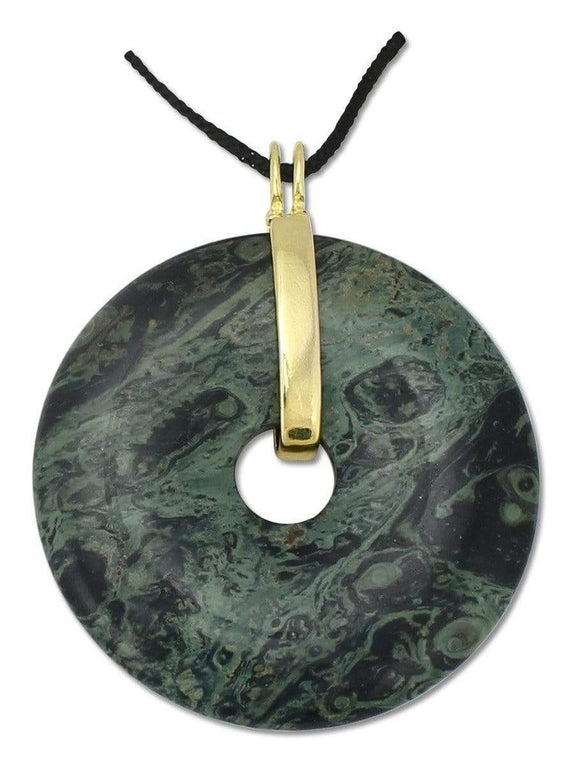 Pi Stone Plain Bail | j0328-Gold | Shamans Market