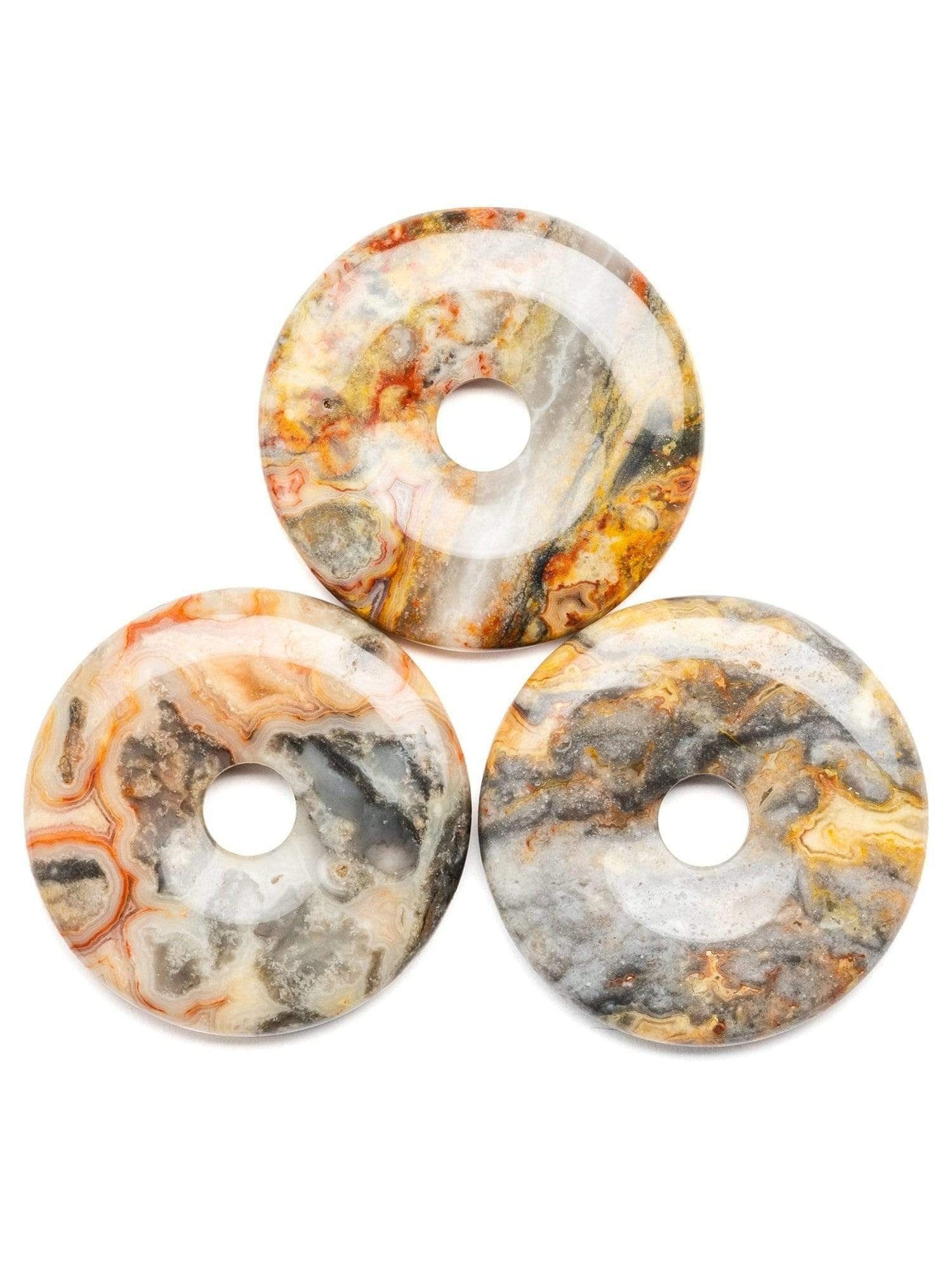 Pi Stone - Crazy Lace Agate | pi062-Gray-Variety | Shamans Market