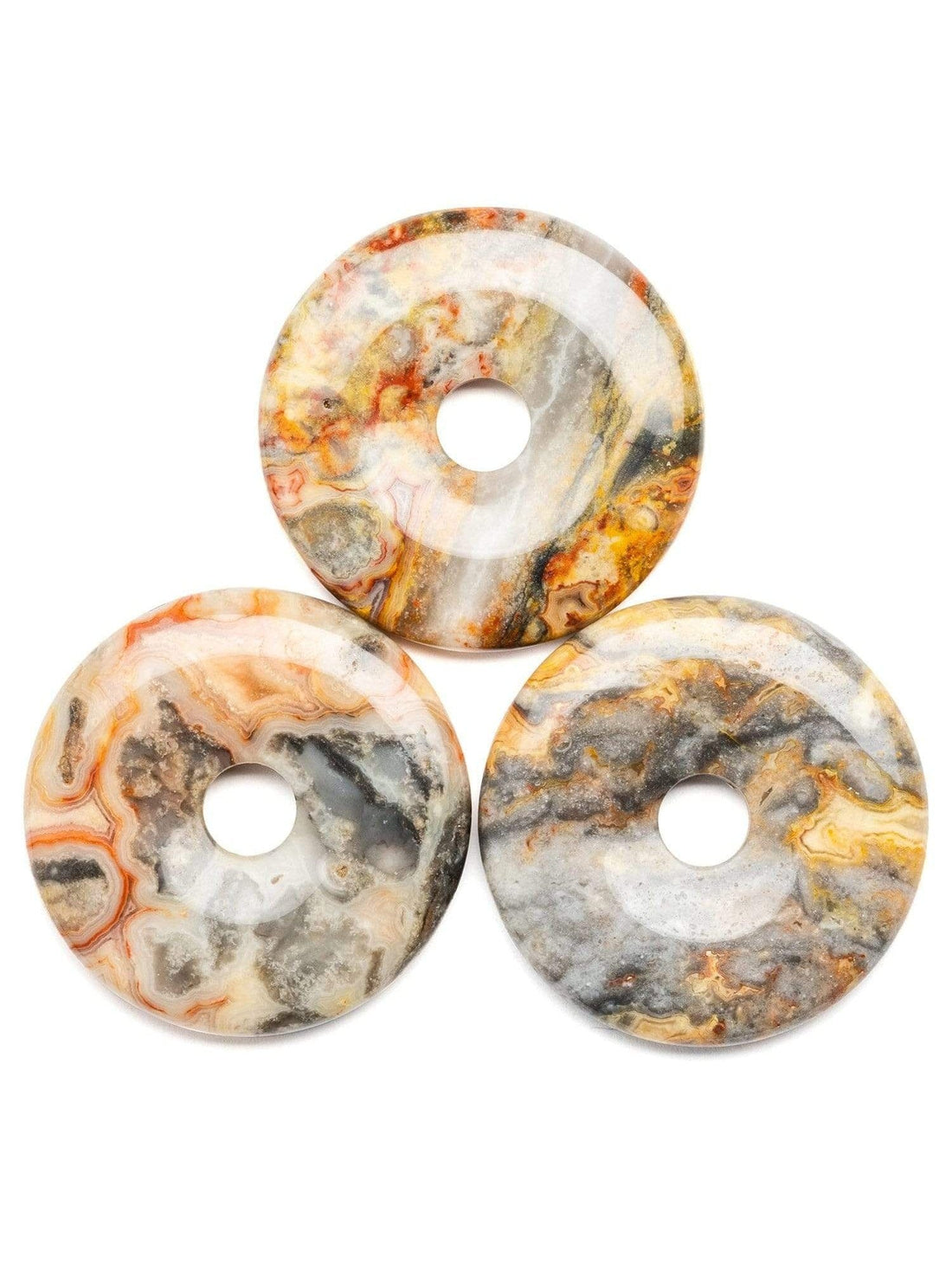 Pi Stone - Crazy Lace Agate | pi062-Gray-Variety | Shamans Market