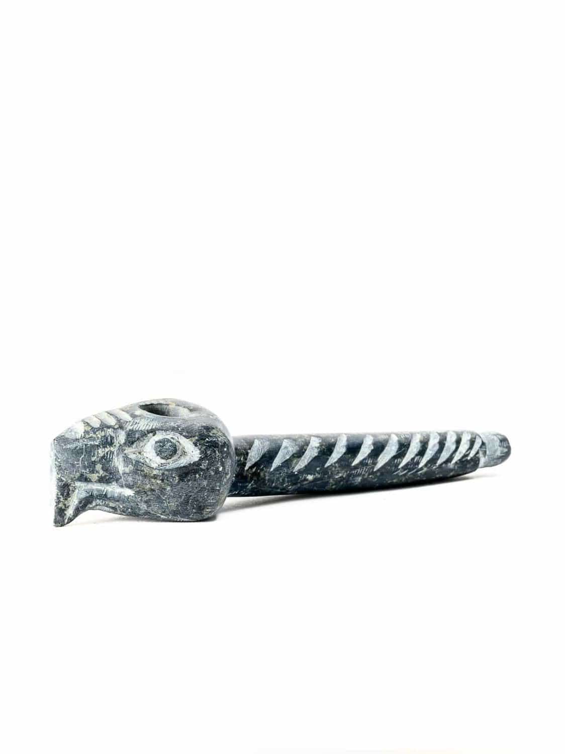 Stone Carved Pipe - Condor | si0283-Large | Shamans Market