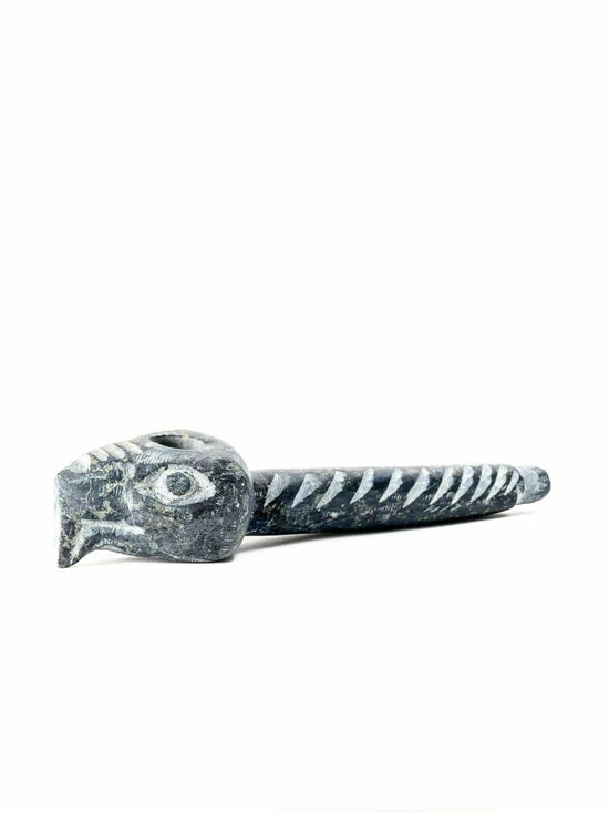 Stone Carved Pipe - Condor | si0283-Large | Shamans Market
