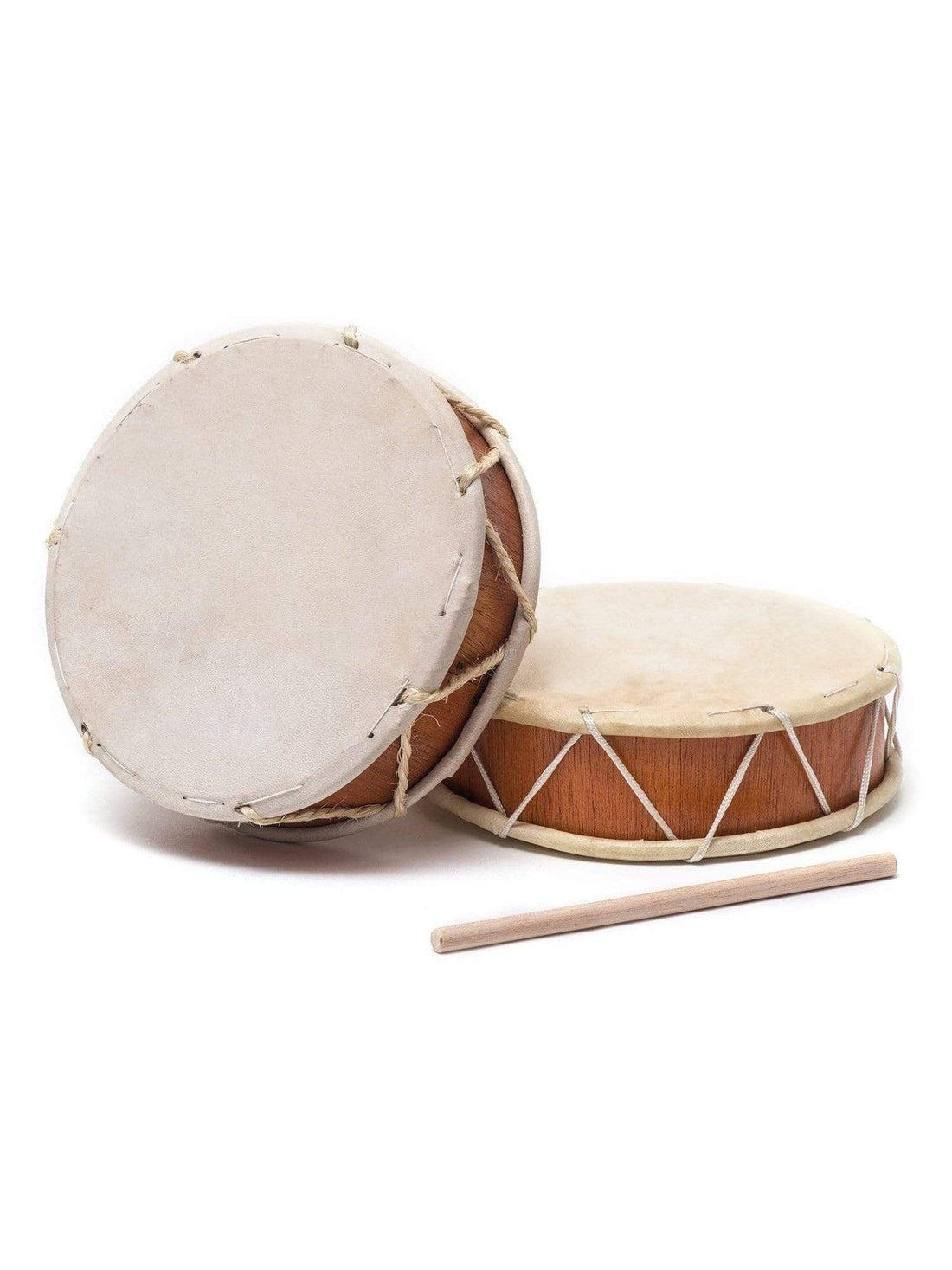 Peruvian Round Two-Sided Hand Drum 8 in | mmhd87-10 | Shamans Market