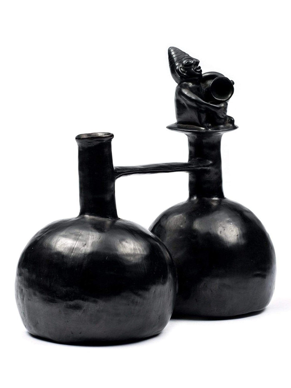 Huaco Silbador-Peruvian Water Whistling Vessel - Shaman with Vessel ...